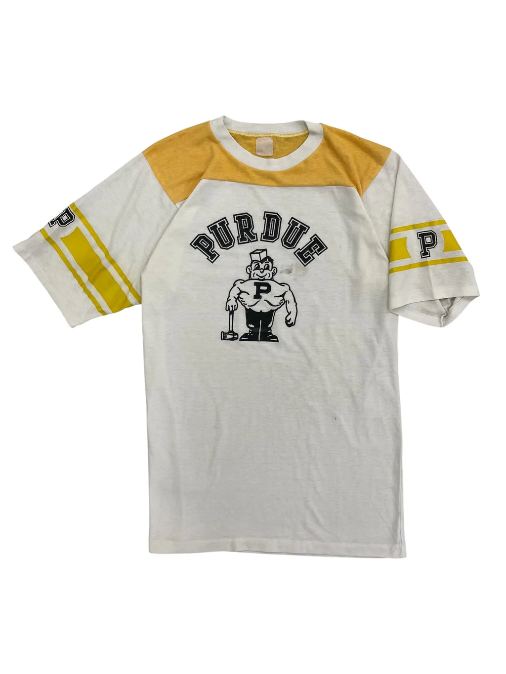 Vintage 70s Purdue Pete Graphic Tshirt - M - Hammered Threads
